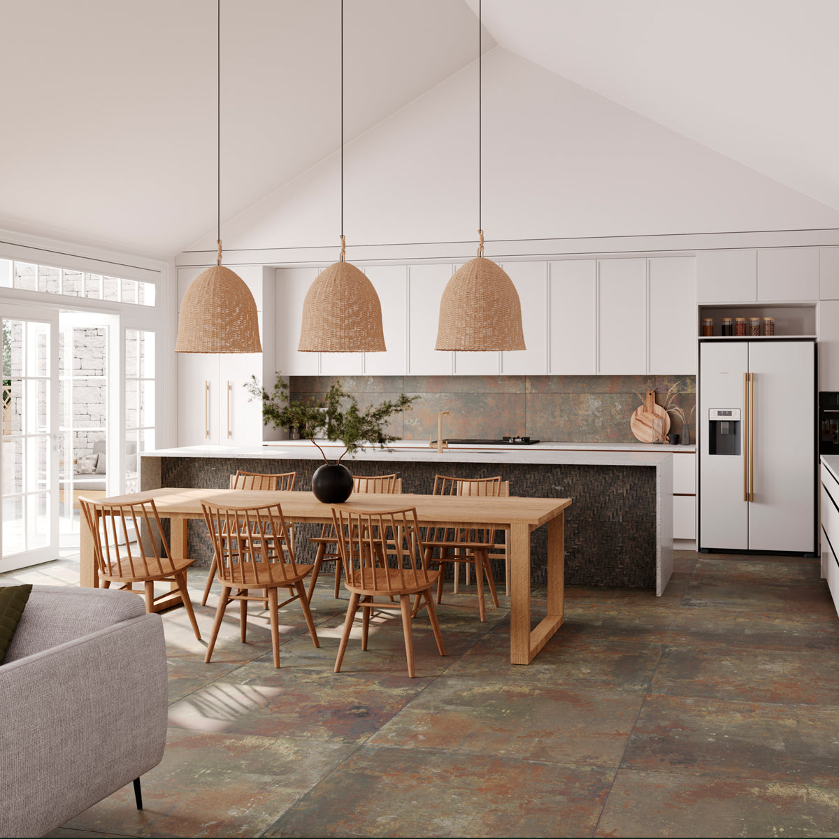 Klinker Harlem Green Matt 60x60 – Kakelgiganten