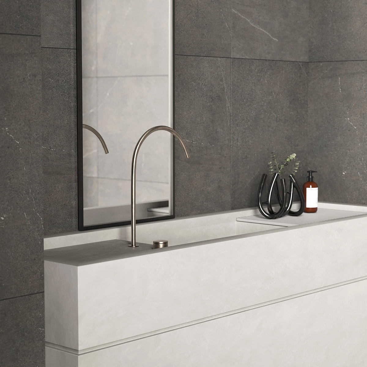 Klinker Bellevue Graphite Marmor Matt 60x60 – Kakelgiganten